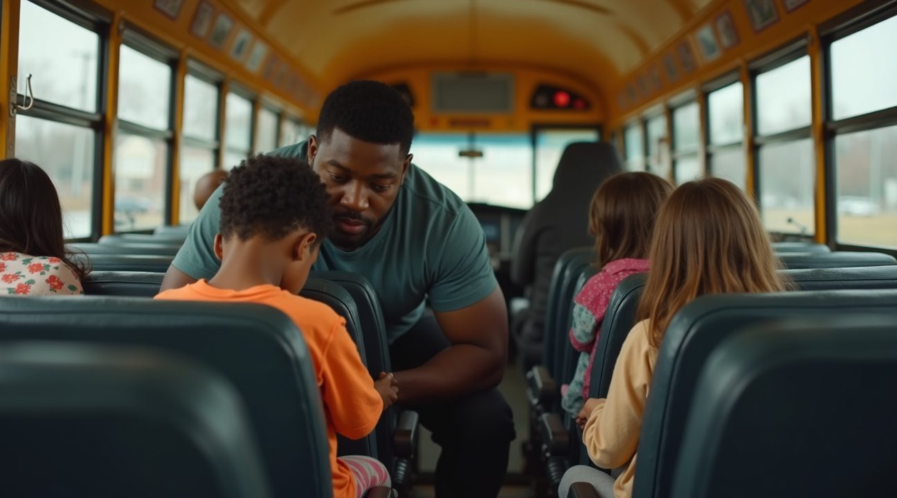 Jongetje stapt huilend schoolbus in buschauffeur grijpt meteen in als ...